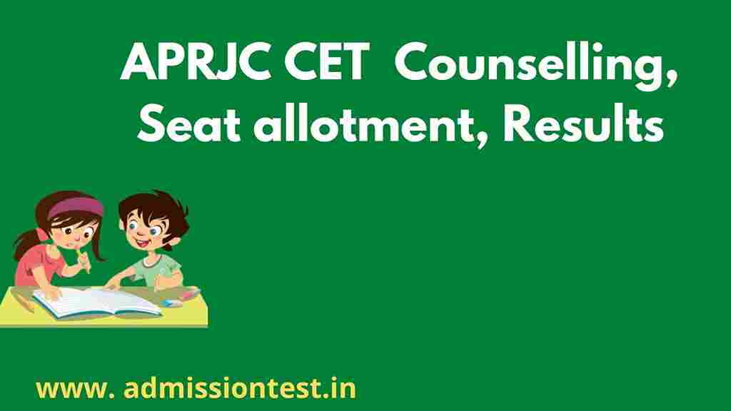 APRJC CET counselling 2023 , Certificates verification dates for Inter ...