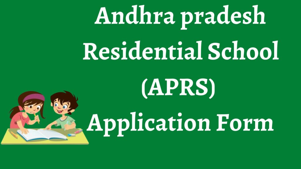 APRS 5th Class Application Form 2023 Admission Notification Download ...